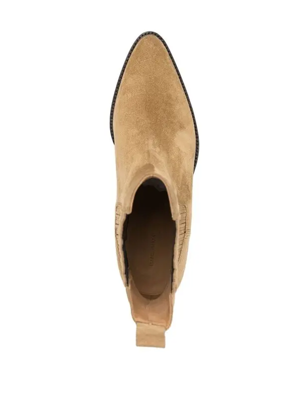 Isabel Marant Étoile Delena Cowboy Boots - Neutrals
