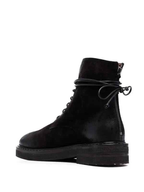 Marsèll Parrucca Suede Combat Boots - Black