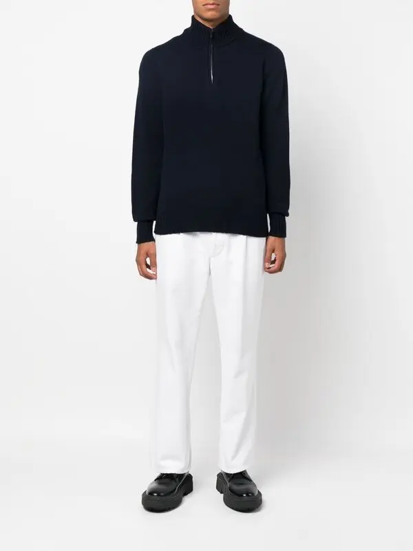DRUMOHR Knitted Zip-front Jumper