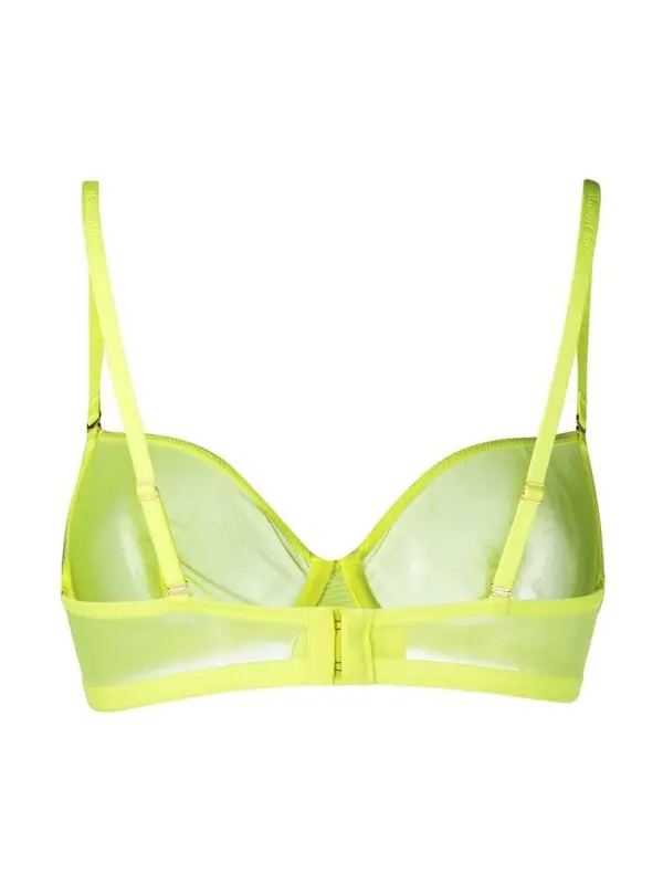 MAISON CLOSE Corps À Corps Neon Sheer Balconette Bra - Yellow