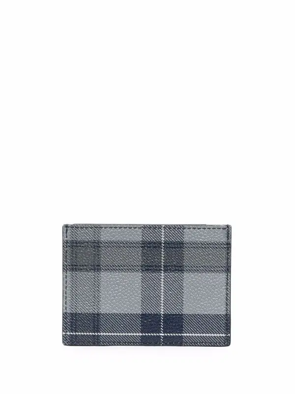 Thom Browne Tartan-print Cardholder