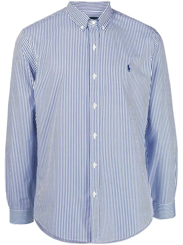 Polo Ralph Lauren Pinstriped Button-down Shirt - Blue