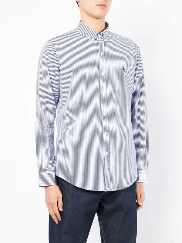 Polo Ralph Lauren Pinstriped Button-down Shirt - Blue