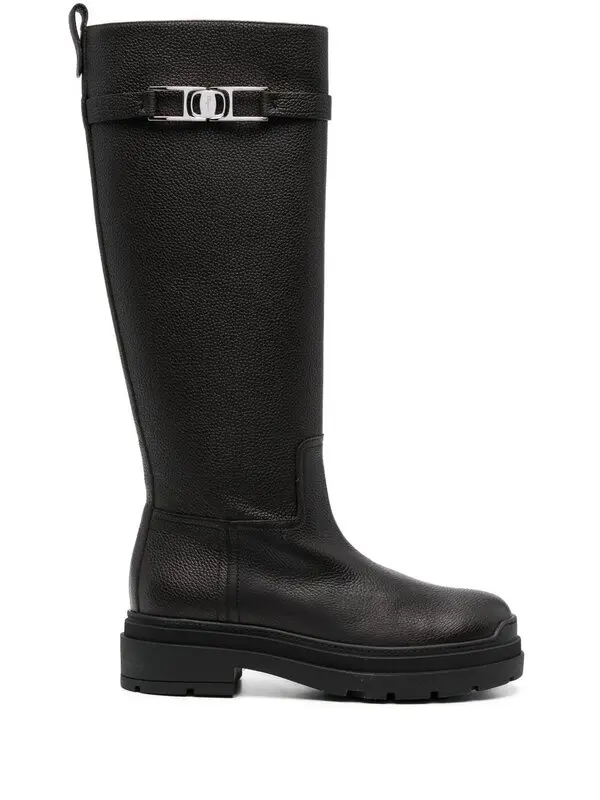 FERRAGAMO Ryder Knee-high Boots - Black