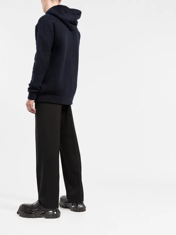 Balmain Logo Patches Zipped Hoodie