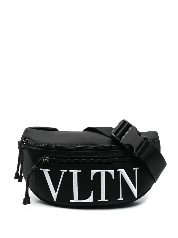 Valentino Garavani Vltn Embroidered Belt Bag - Black
