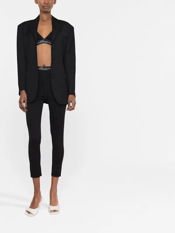Khaite Merry Logo-embroidered Leggings