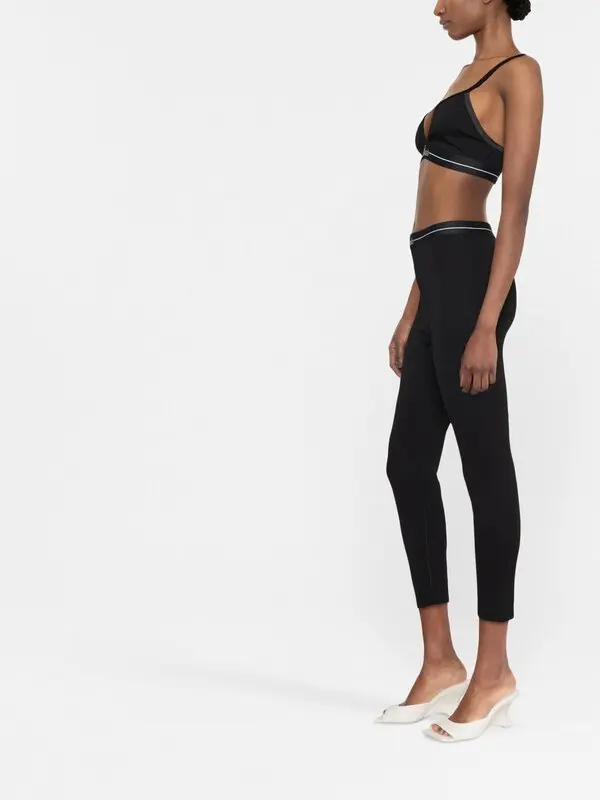 Khaite Merry Logo-embroidered Leggings