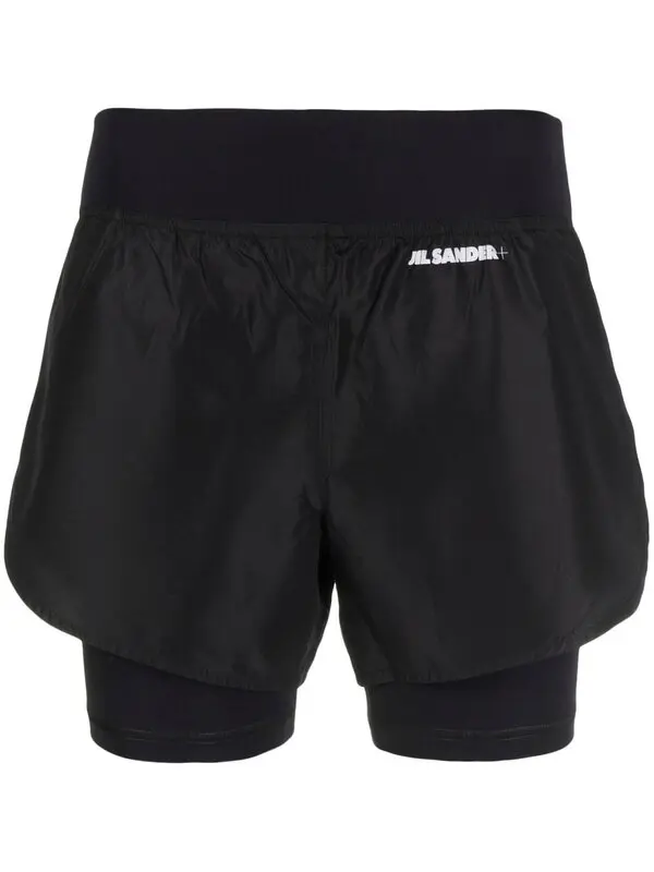 JIL SANDER Logo-print Layered Shorts