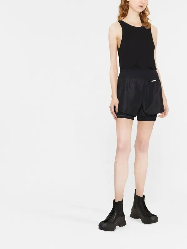 JIL SANDER Logo-print Layered Shorts