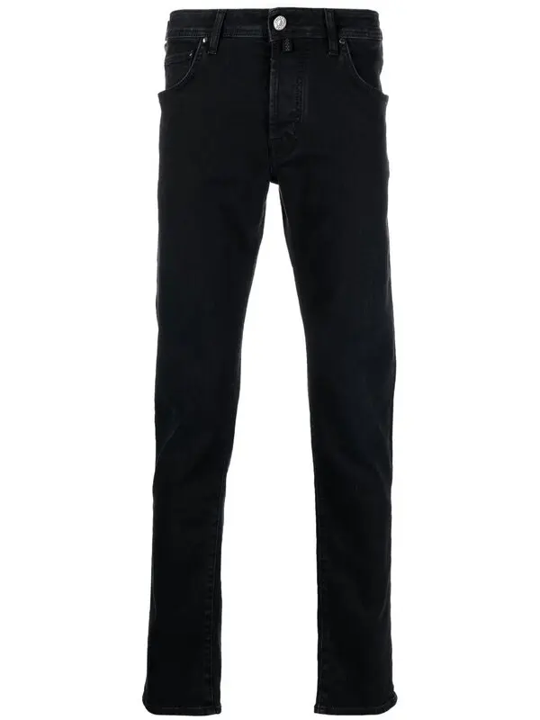 Jacob Cohen Scarf Detail Skinny Jeans - Black