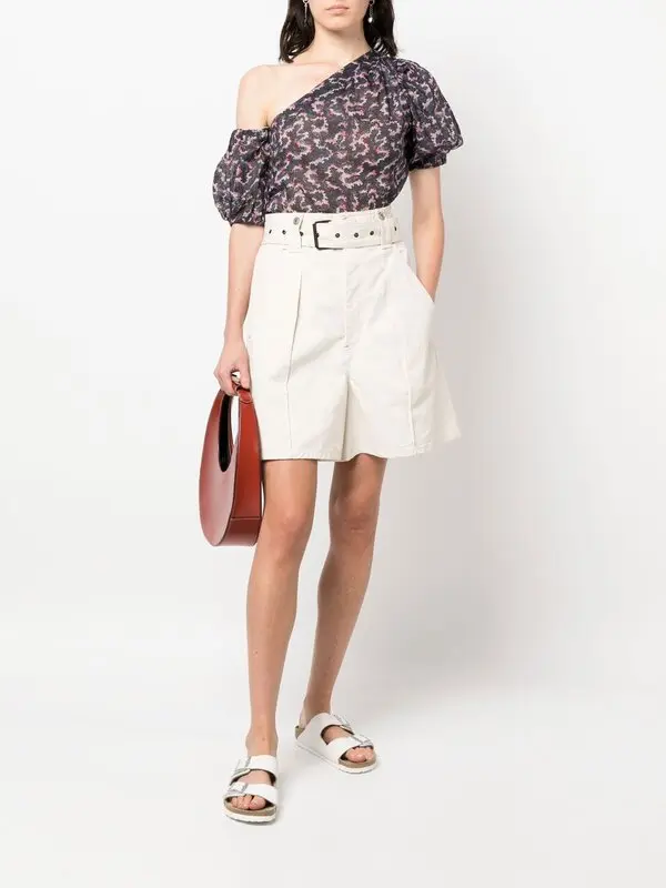 MARANT ETOILE Liddy Asymmetric Top - Black