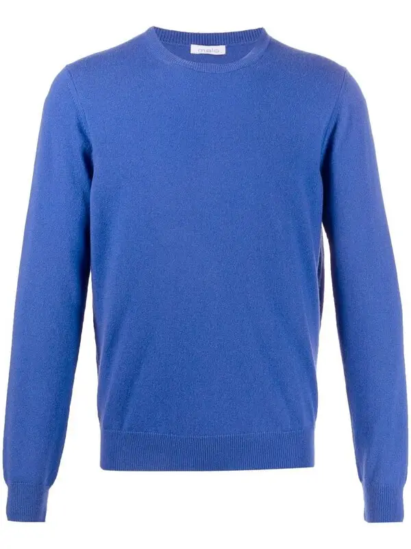 Malo Fine-knit Cashmere Jumper - Blue