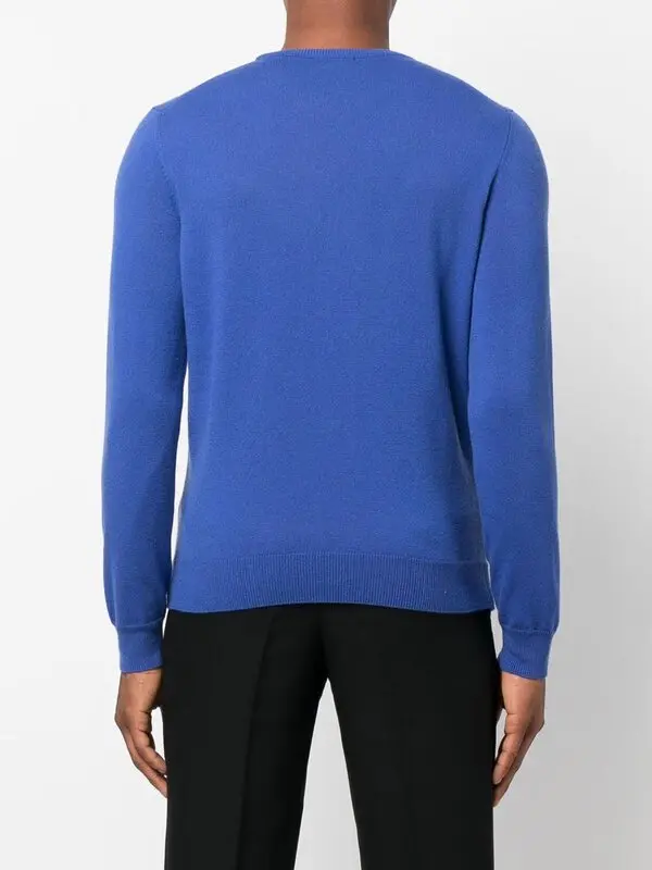 Malo Fine-knit Cashmere Jumper - Blue