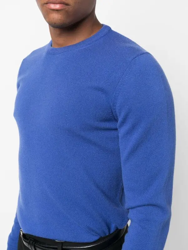 Malo Fine-knit Cashmere Jumper - Blue