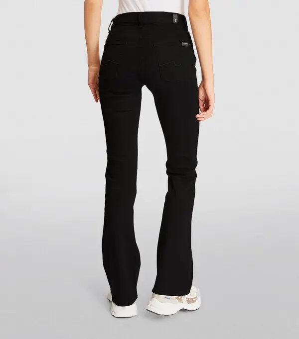 7 For All Mankind B Bootcut Jeans - Black