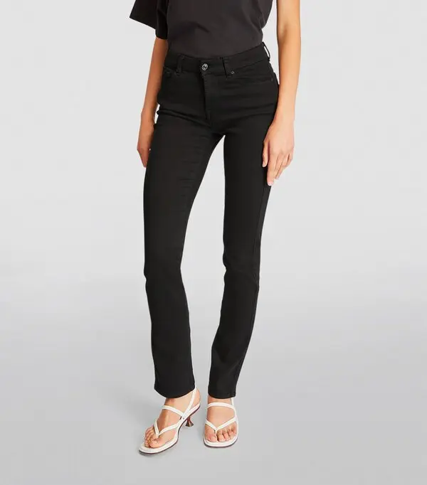 7 For All Mankind B Denim Straight-fit Jeans