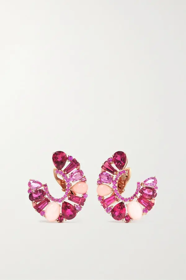 GARRARD Blaze 18-karat Multi-stone Earrings