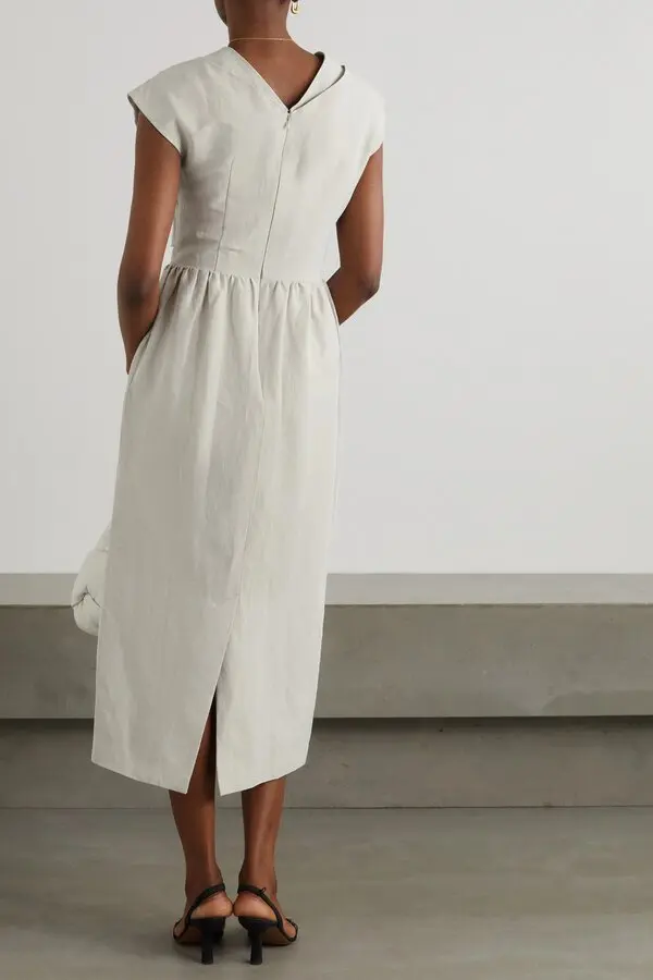 Tove Bea Woven Midi Dress