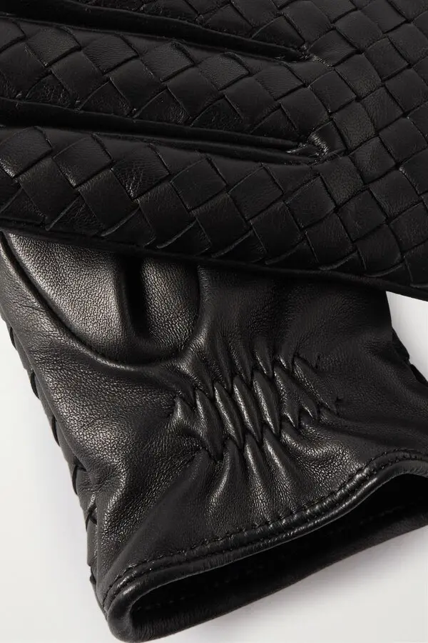 Bottega Veneta Intrecciato Leather Gloves