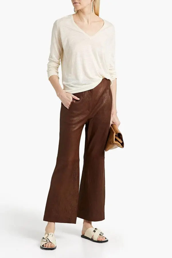 Theory Adianna Linen-blend Sweater