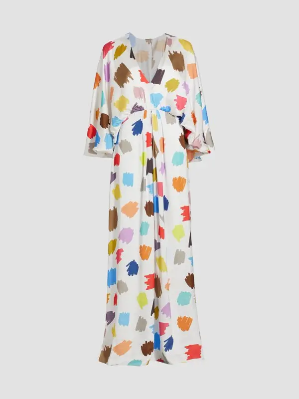Halpern Printed Maxi Dress
