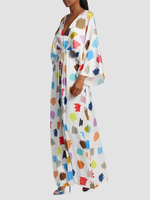 Halpern Printed Maxi Dress