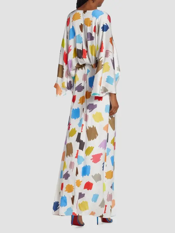 Halpern Printed Maxi Dress
