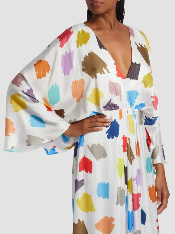 Halpern Printed Maxi Dress