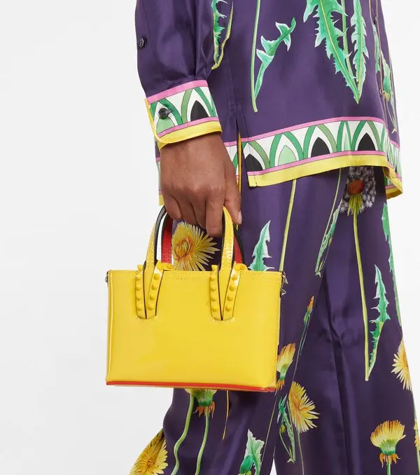 CHRISTIAN LOUBOUTIN Cabata Nano Tote - Yellow