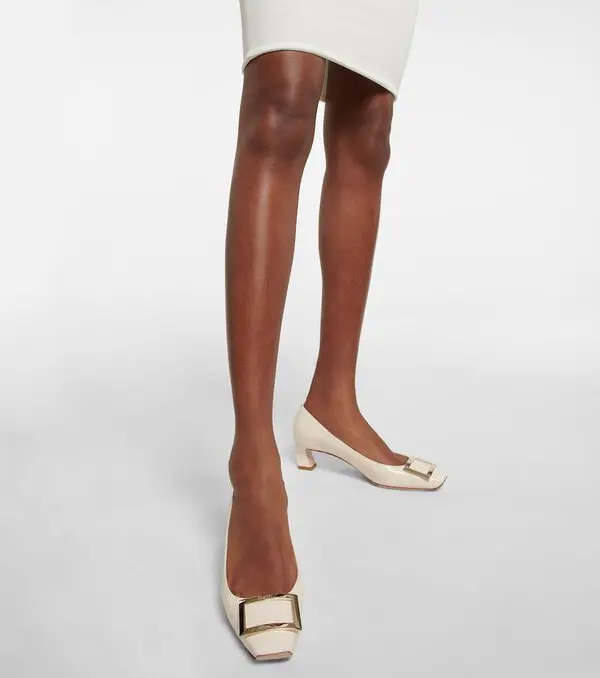 ROGER VIVIER Patent Leather Pumps - White