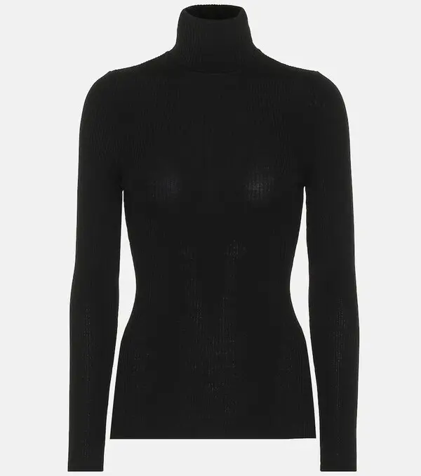 Wolford Wool Turtleneck Sweater - Black