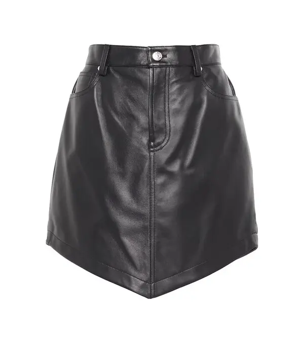 Alexandre Vauthier Leather Mini Skirt