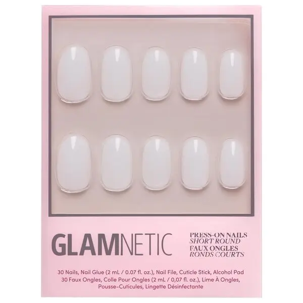 GLAMNETIC Press-on Nail Kit - Milk Bath