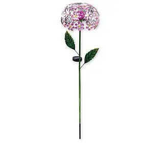 SUNSET VISTA DESIGNS Svd 42.5' Pink Hydrangea Garden Stake - One-color