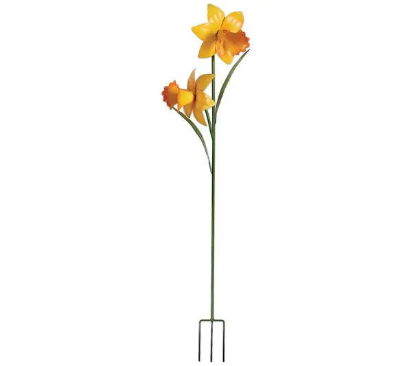 SUNSET VISTA DESIGNS Svd Double Daffodil Garden Stake - One-color