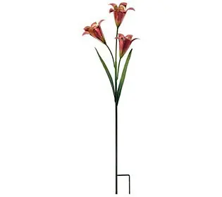 SUNSET VISTA DESIGNS Field Of Flowers Trumpet Lily Garden Stake - One-color