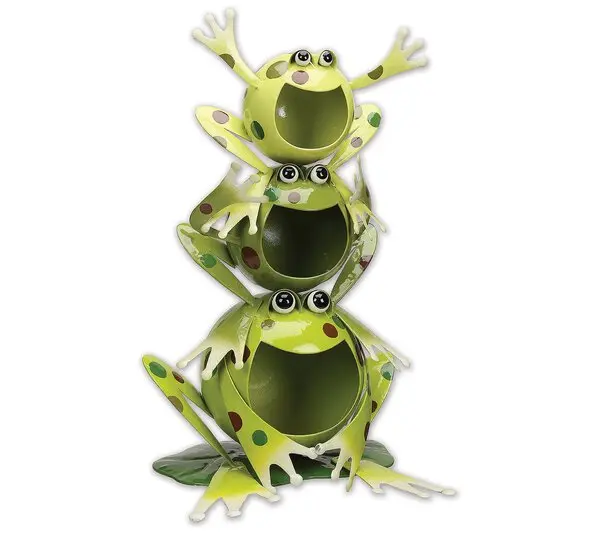 SUNSET VISTA DESIGNS Svd 19' Triple Stacking Frog Solar Sculpture - One-color