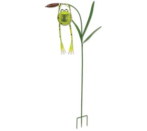 SUNSET VISTA DESIGNS Svd 48' Froggy Solar Garden Stake - One-color
