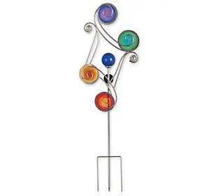 SUNSET VISTA DESIGNS Svd 54.5' Multicolor Circle Solar Stake - One-color