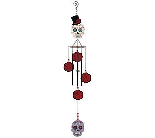 SUNSET VISTA DESIGNS Sunset Vista Mr. Bones White Skull Chime 38 - One-color