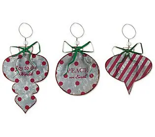 SUNSET VISTA DESIGNS Vintage Ornaments, Set Of - One-color