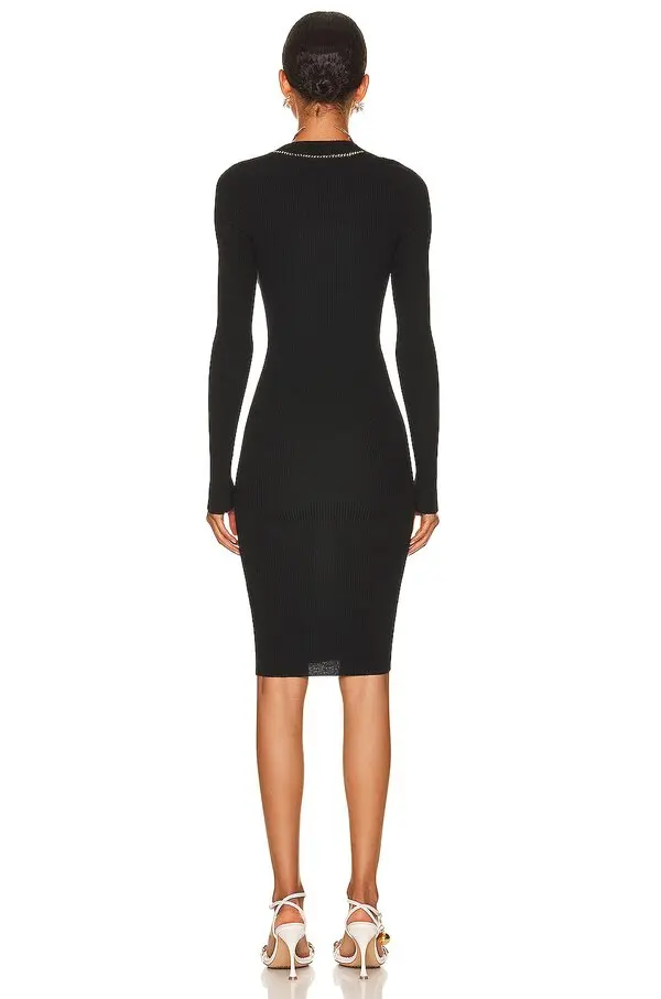 Bottega Veneta Long Sleeve Rib Dress