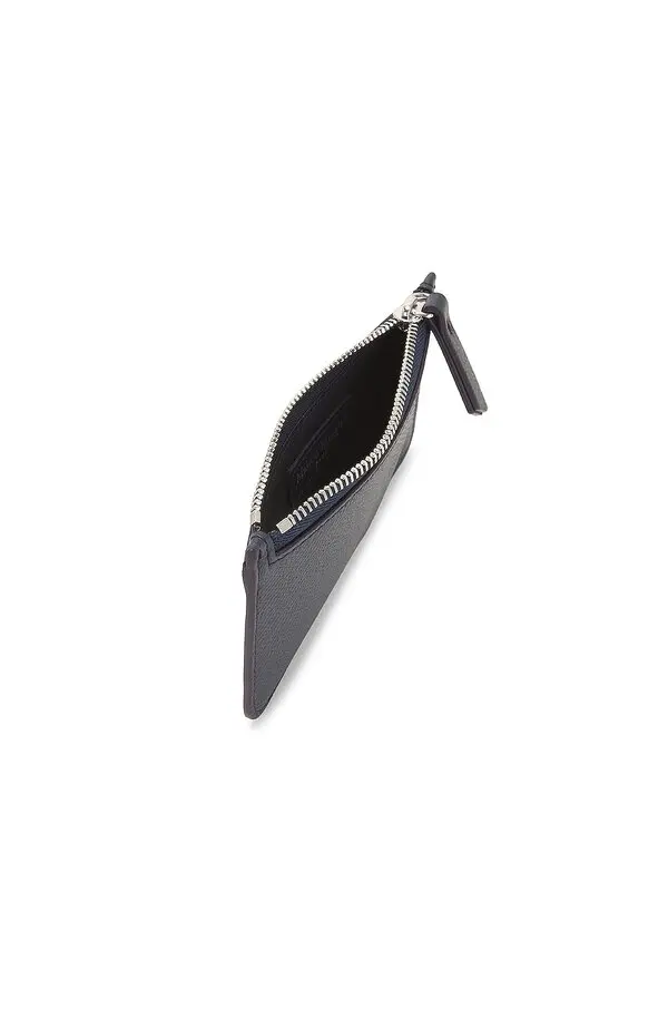 MAISON MARGIELA Zip Card Holder In Black - Navy