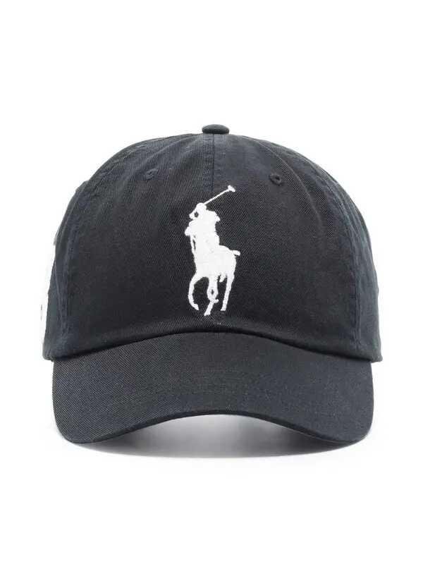 Ralph Lauren Pony-embroidered Cap - Black