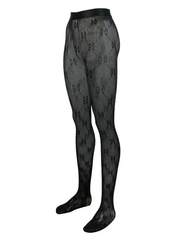 Gucci Gg Lurex Detailed Tights