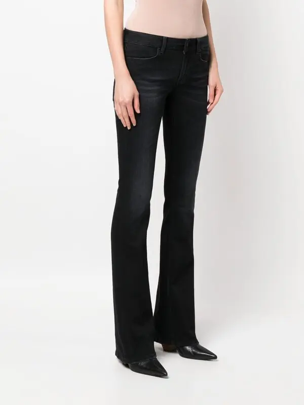 DONDUP Low-rise Flared Jeans - Black