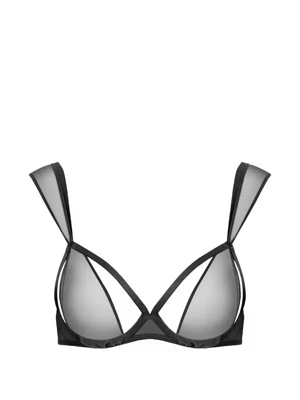 MAISON CLOSE L'amoureuse Sheer Bra - Black