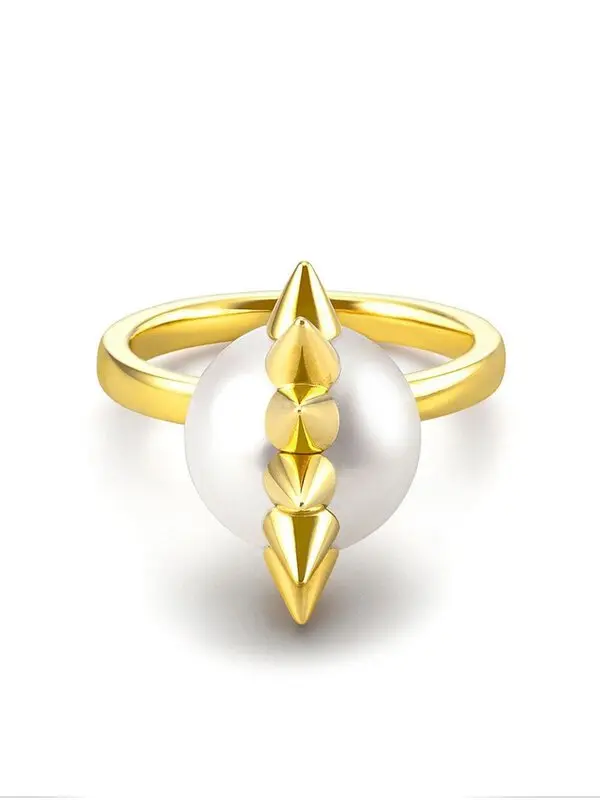 TASAKI 18kt Yellow Danger Spike Pearl Ring - Gold