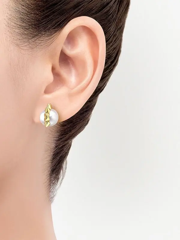 TASAKI 18kt Yellow Danger Spike Earrings